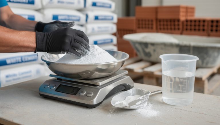 Dosage Parfait du Ciment Blanc pour Vos Travaux