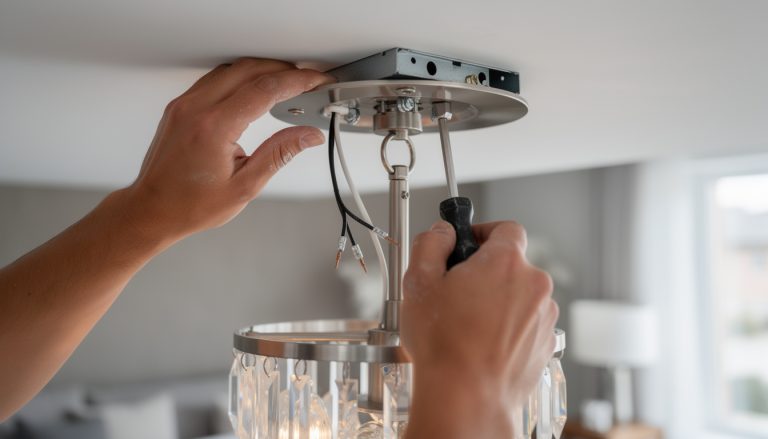 Comment Fixer Un Lustre Au Plafond Sans Crochet