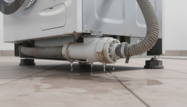 Fuite sous la machine à laver : causes et solutions simples